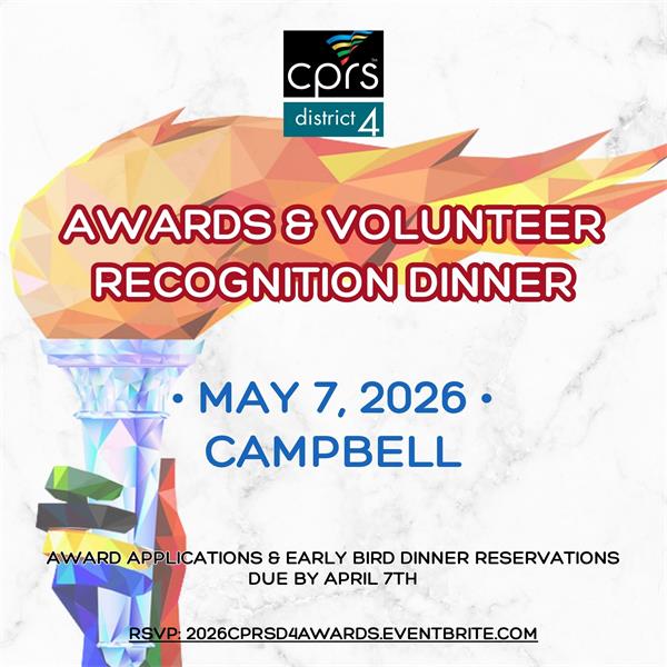REMINDER: CPRS D4 Awards & Recognition Dinner Event: Thursday, May 7 ...