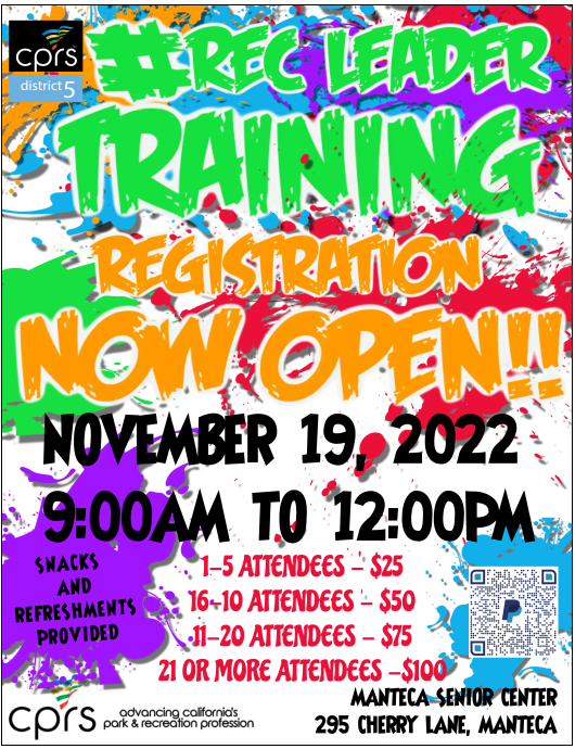 Rec Leader Training - District5