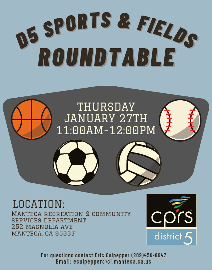 D5 Sports and Fields Roundtable - District5