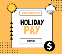 CalPERS Issues New Circular Letter Regarding Holiday Pay