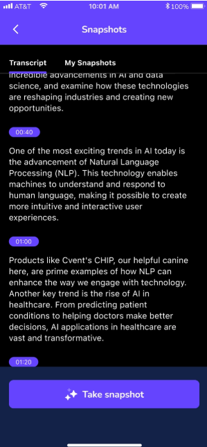 Exciting News: Announcing the Session Snapshots & AI Live Transcript ...