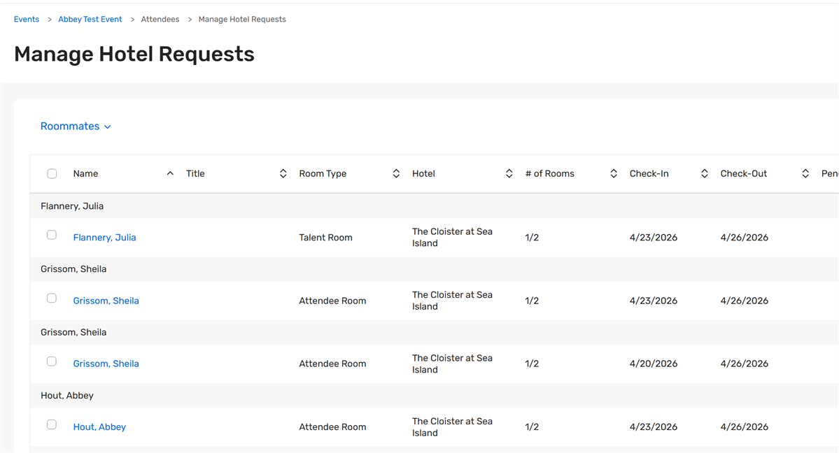 Hotel Request Widget | Cvent Beginners