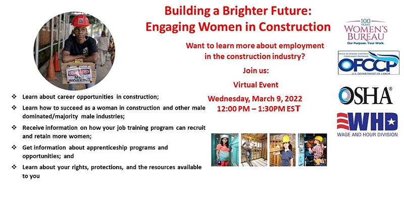 OFCCP, WB, OSHA, WHD Build a Brighter Future Engaging Women in ...