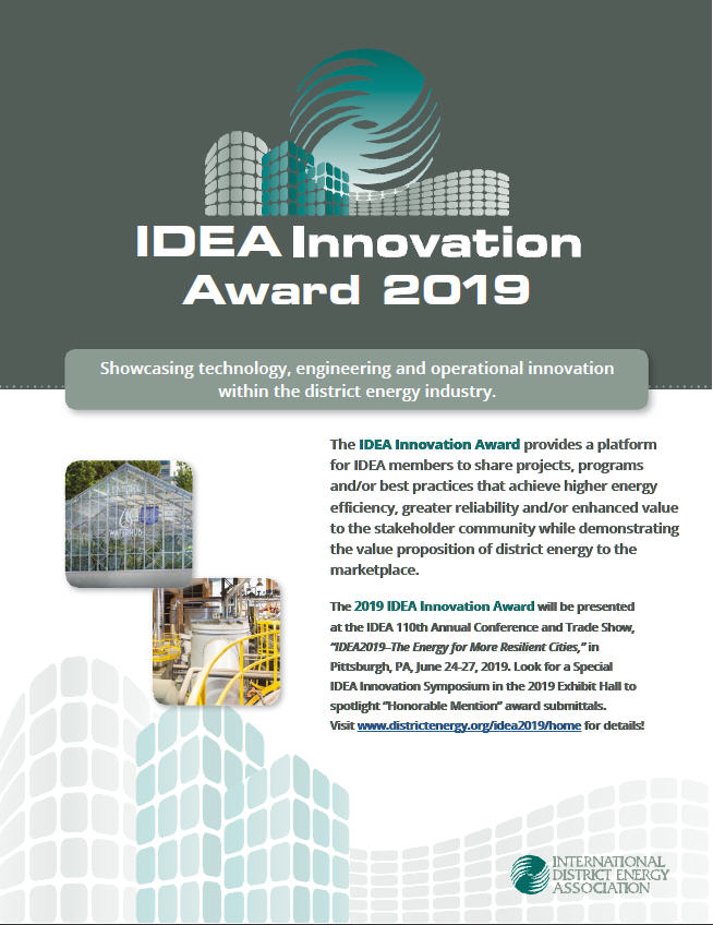 IDEA Innovation Award - International District Energy Association