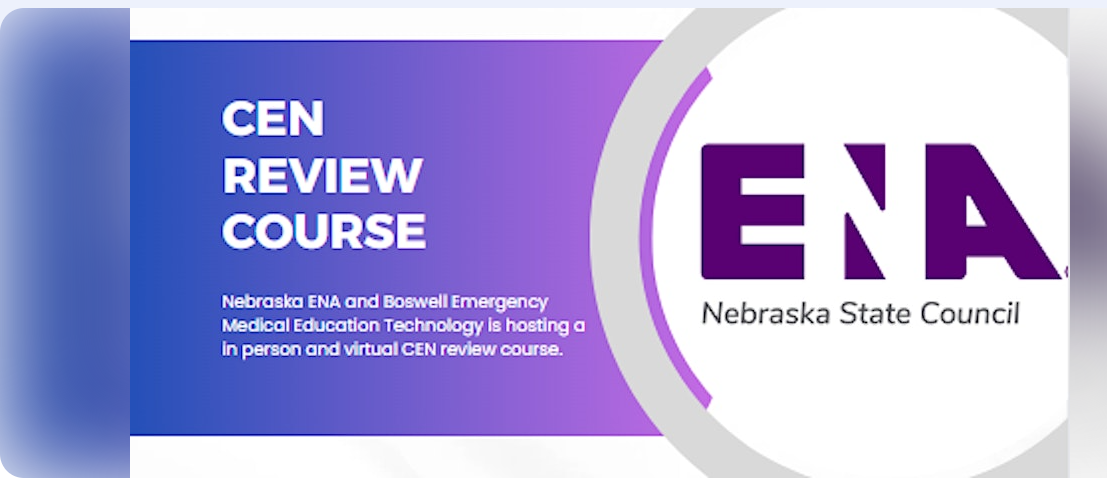 CEN Review Course Sept. 16 & 17th In Person & Virtual - Nebraska State Council