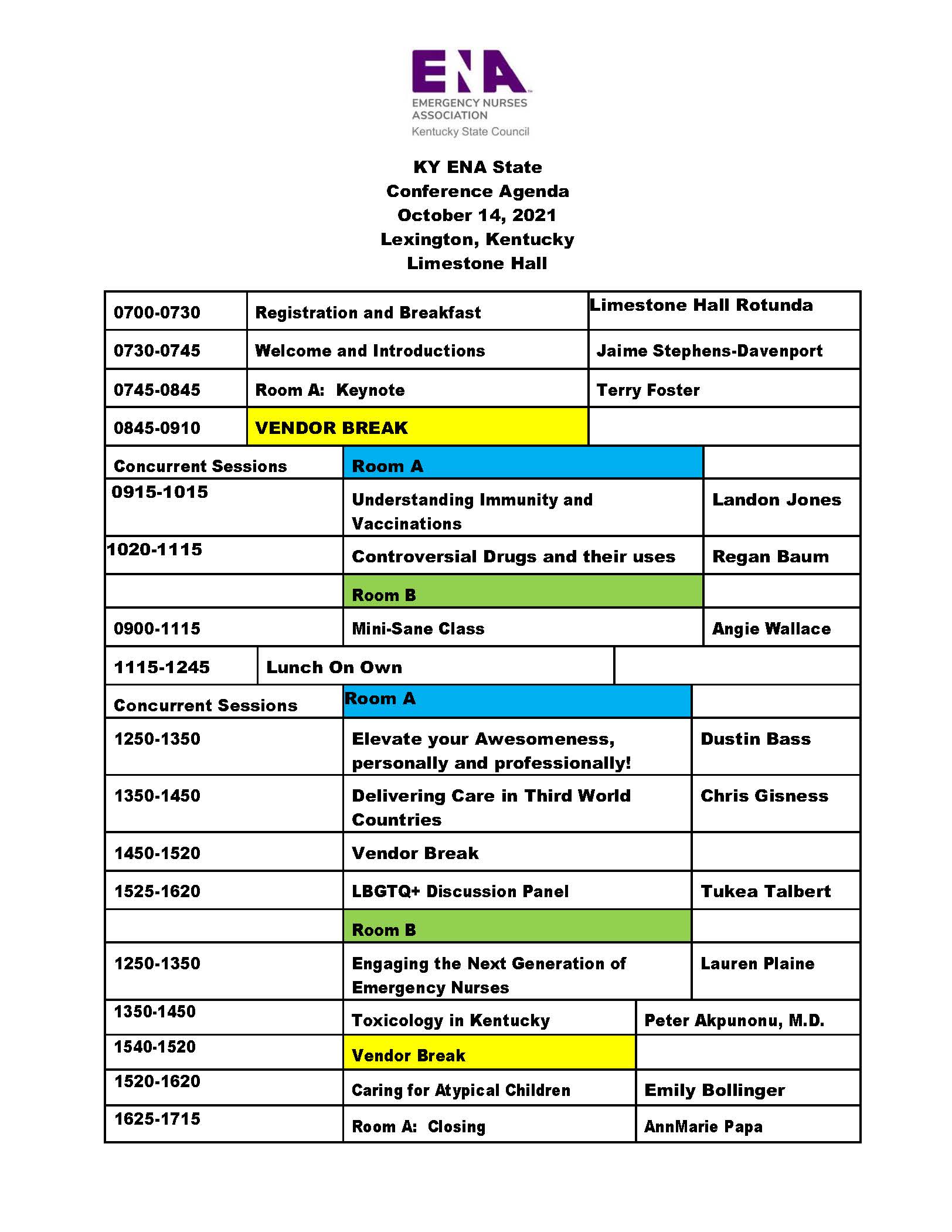 Upcoming Events - ENA Connect