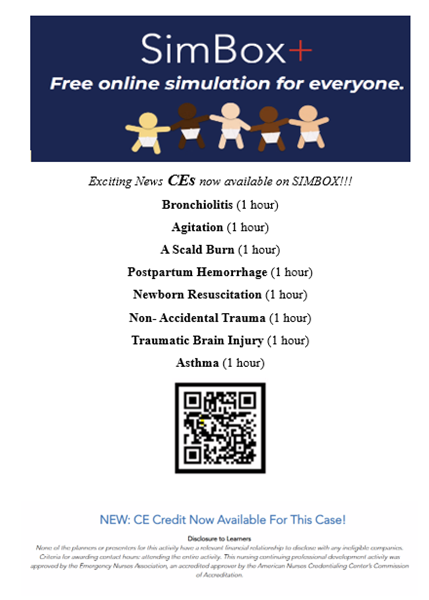 NEW CE Opportunity- Emergency Simbox | Pediatric Community