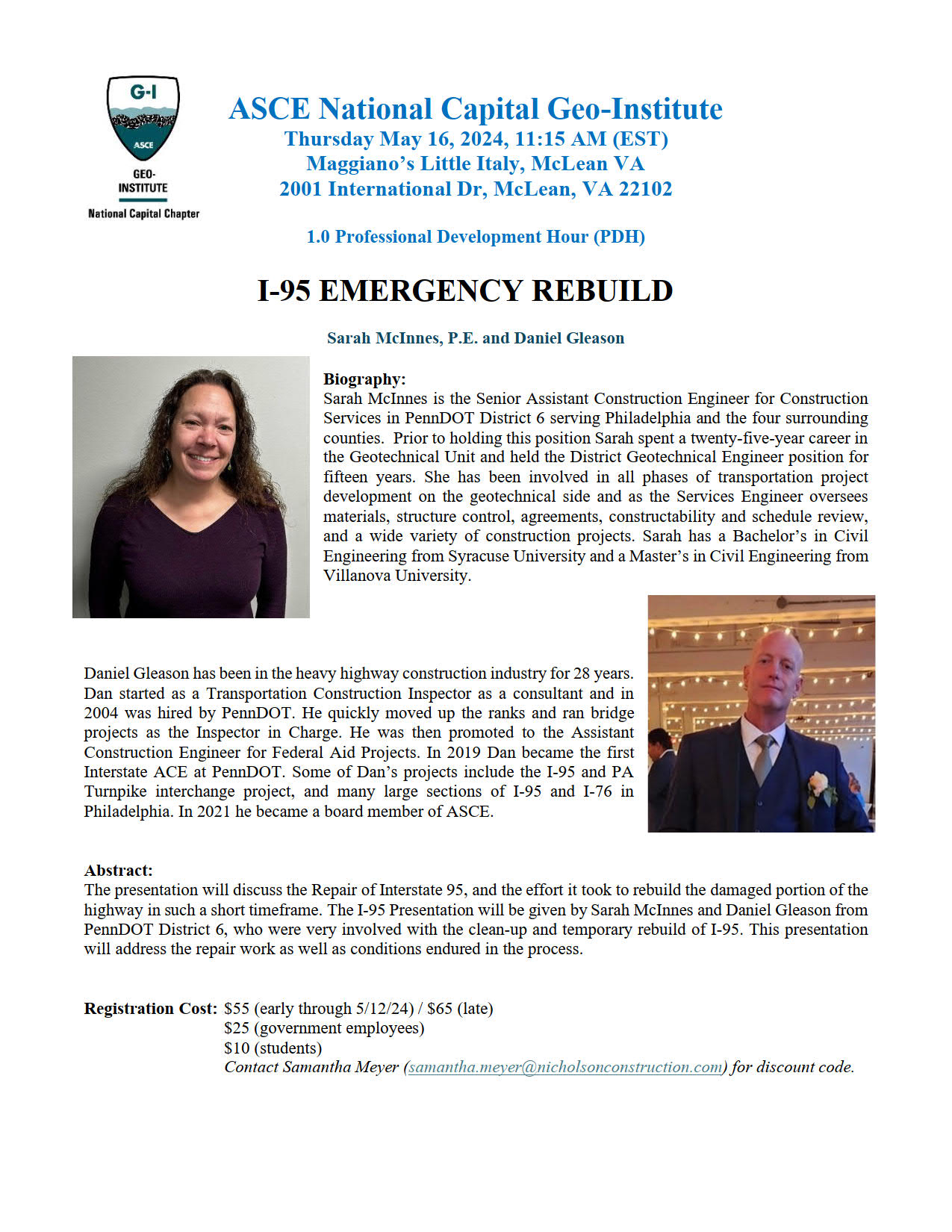 ASCE NCS Geo-Institute - I-95 Emergency Rebuild - American Society of ...