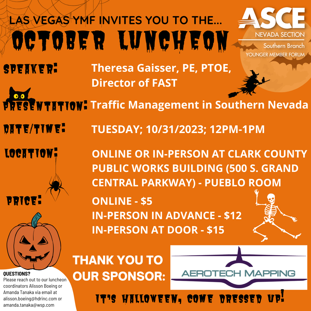 LV YMF October Luncheon - American Society of Civil Engineers