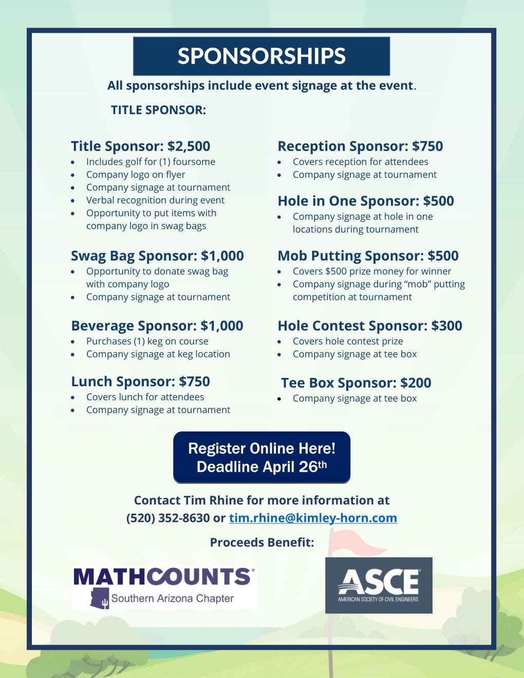 Mathcounts Golf Tournament - American Society of Civil Engineers