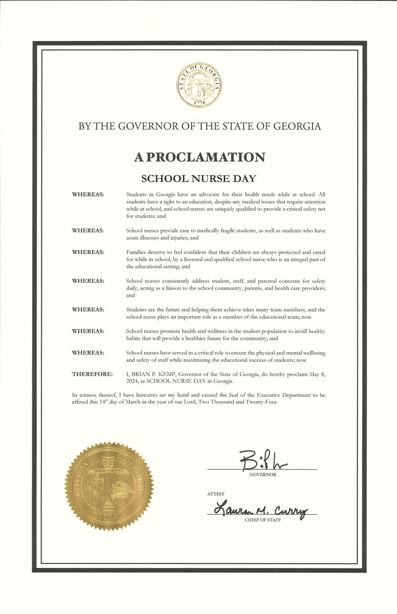 Announcements - Georgia Association of School Nurses