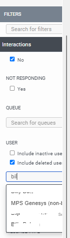 Call History of Former Users | Genesys Cloud - Main
