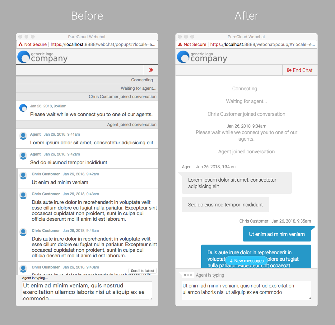 Web chat deployment vs legacy | Genesys Cloud - Main