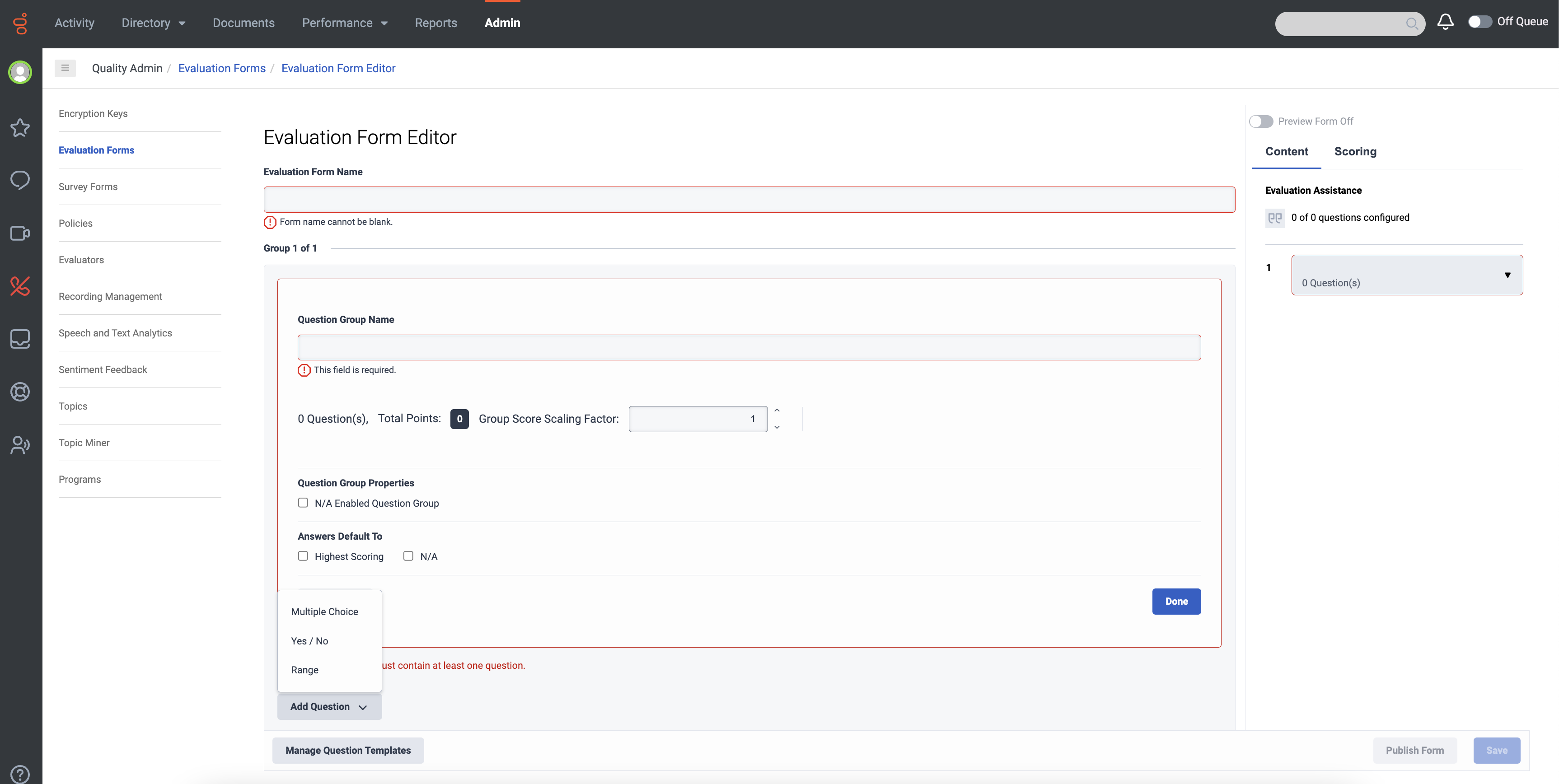 New! Evaluation Assistance bundled with Evaluation, Survey and Assessment Form Builder UI ...