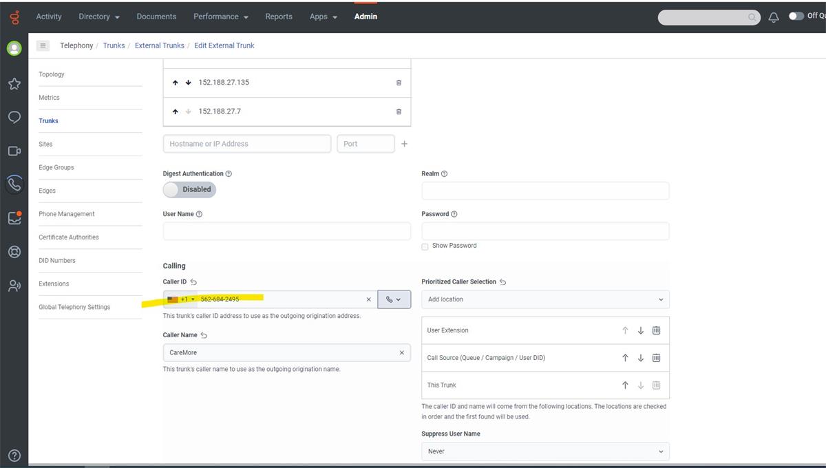 Dynamically change Outbound Address/Calling Party Number? | Genesys ...