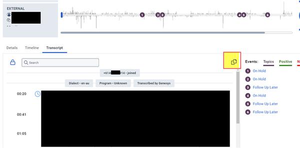 How Hide/Disable 'Copy Transcript' button in Interaction? | Genesys ...