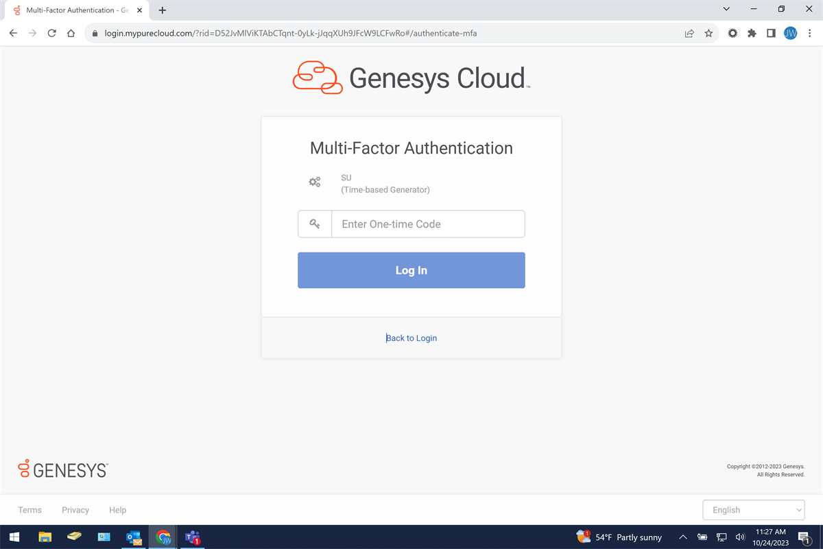 MFA Mysteriously Required for One User | Genesys Cloud - Main