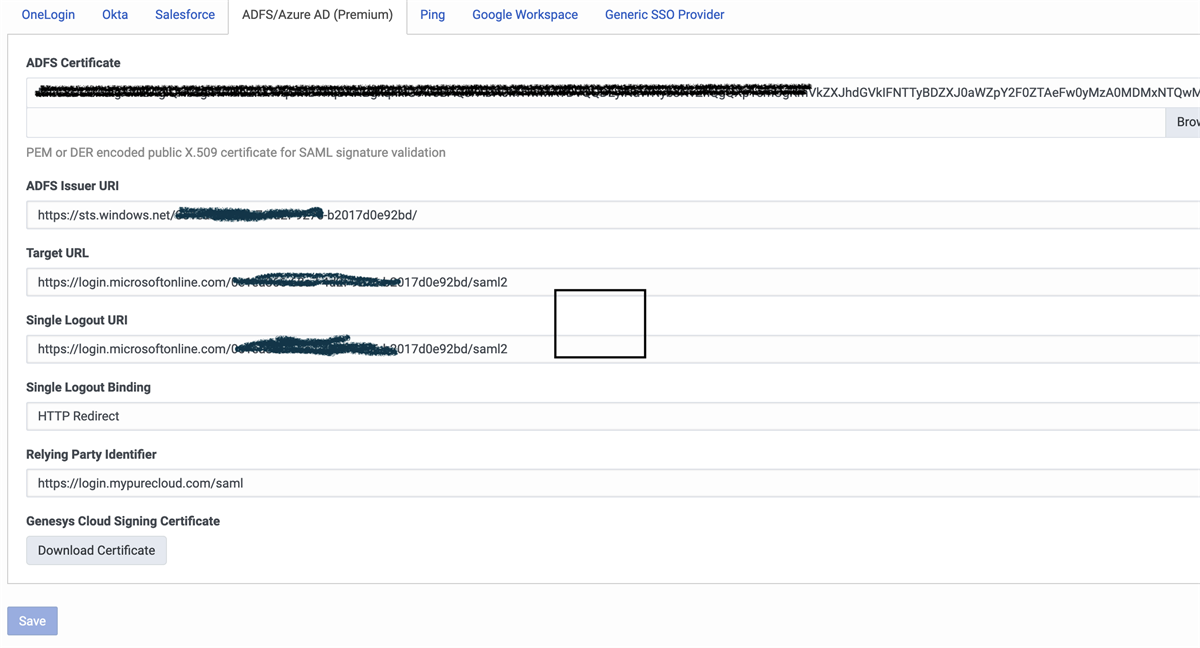 SSO error login with Azure AD (message says: Oh No something went wrong ...