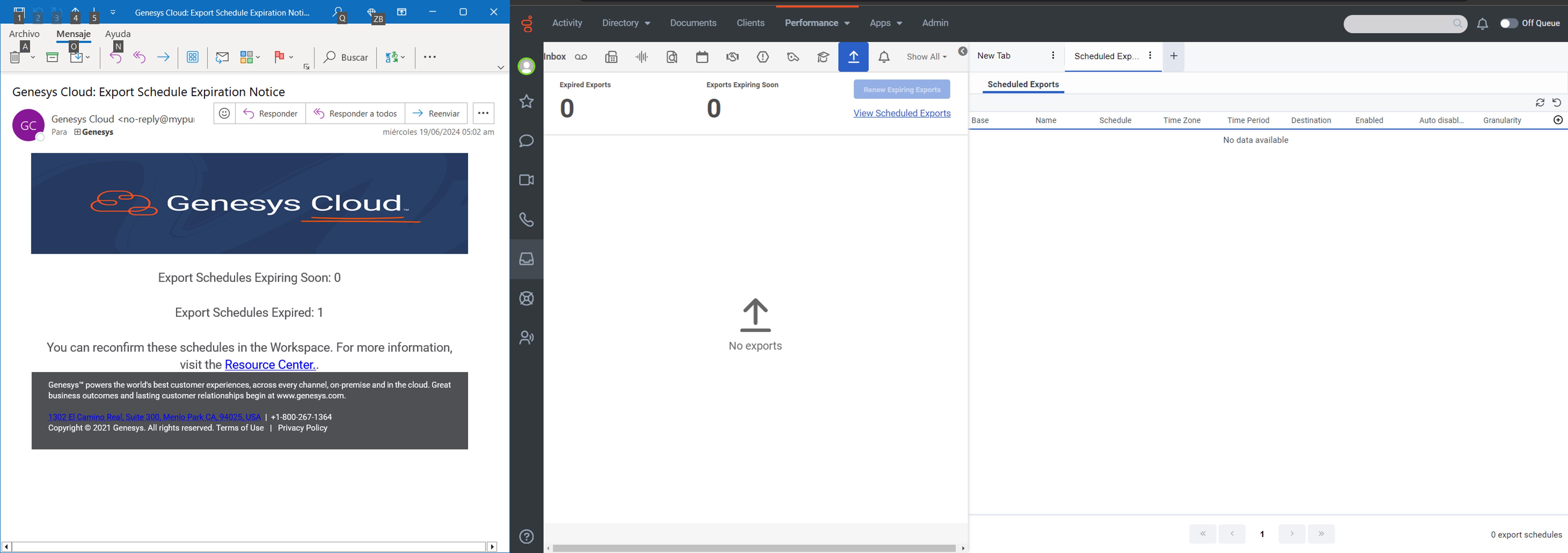 Upcoming Feature - Scheduled Export Expiration Notifications | Genesys ...