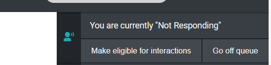 "Make Eligible for Interactions" message | Genesys Cloud - Main