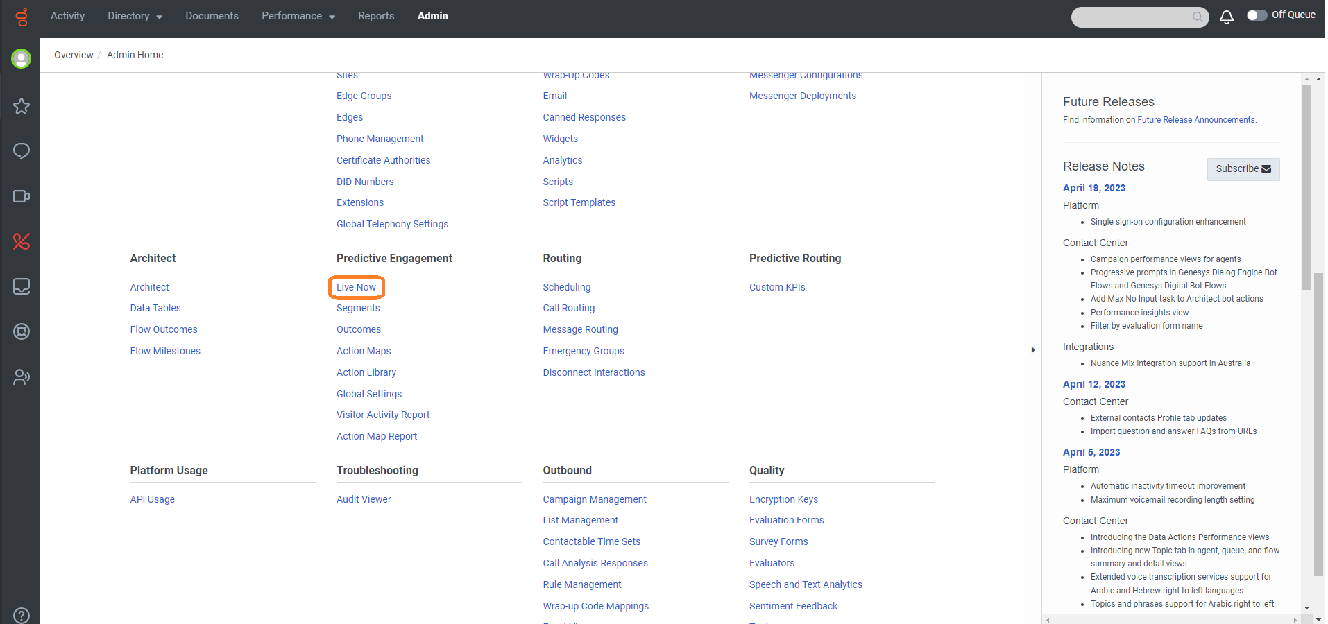 Genesys Cloud - Main - Genesys