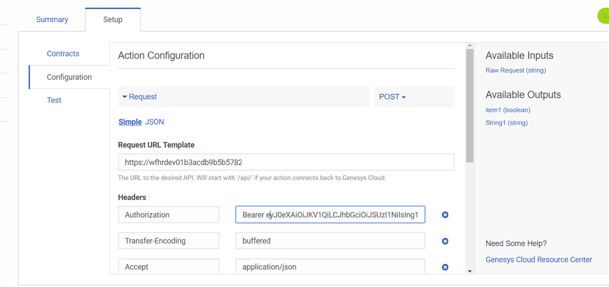 How to get token type and token access | Genesys Cloud - Main