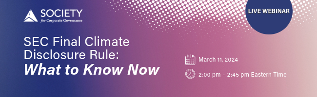 Member Webinar: SEC Final Climate Disclosure Rule - Society for ...