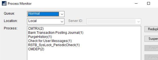 How to open dynamics gp process monitor - geniepag