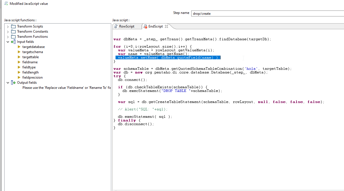 Create tables automatically with PDI blueprints | Pentaho