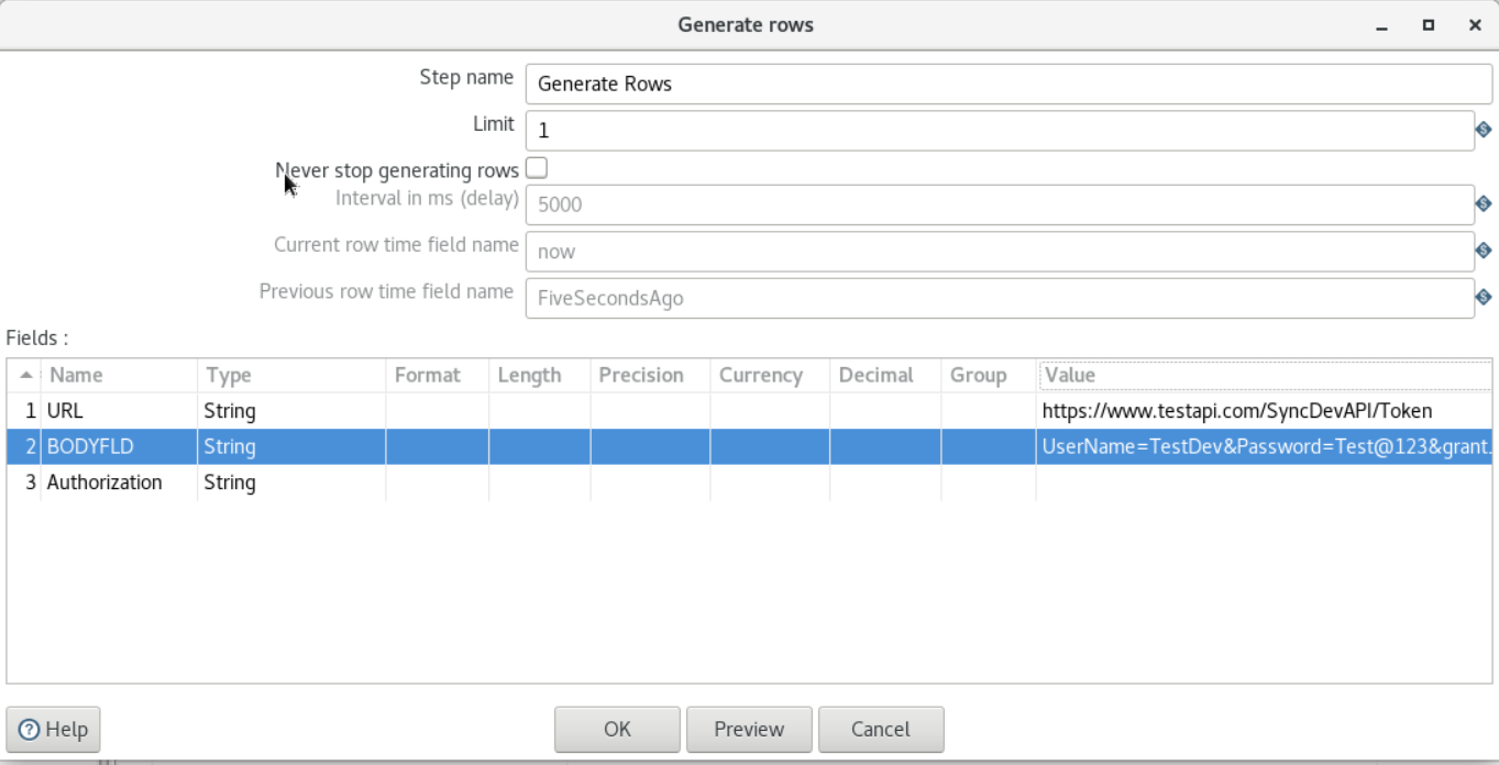 Problem in using Rest Client | Pentaho