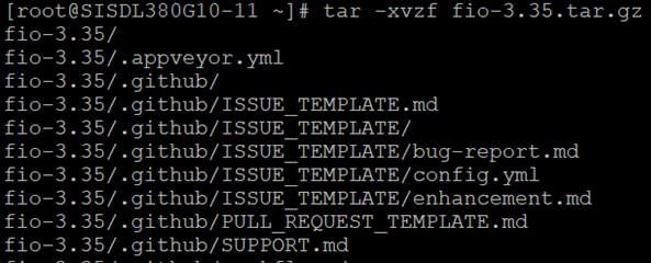 Flexible IO (FIO) installation and execution in Redhat Linux