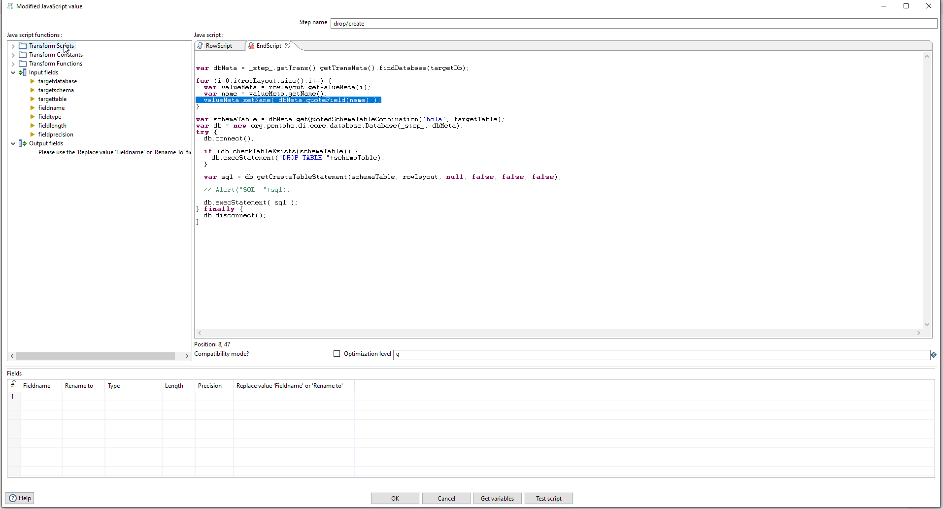 Create tables automatically with PDI blueprints Matt Casters | Pentaho