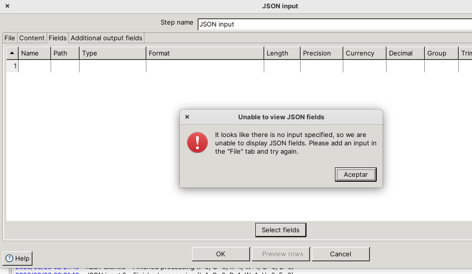fail to parse OData with JSon step in spoon transformation | Pentaho