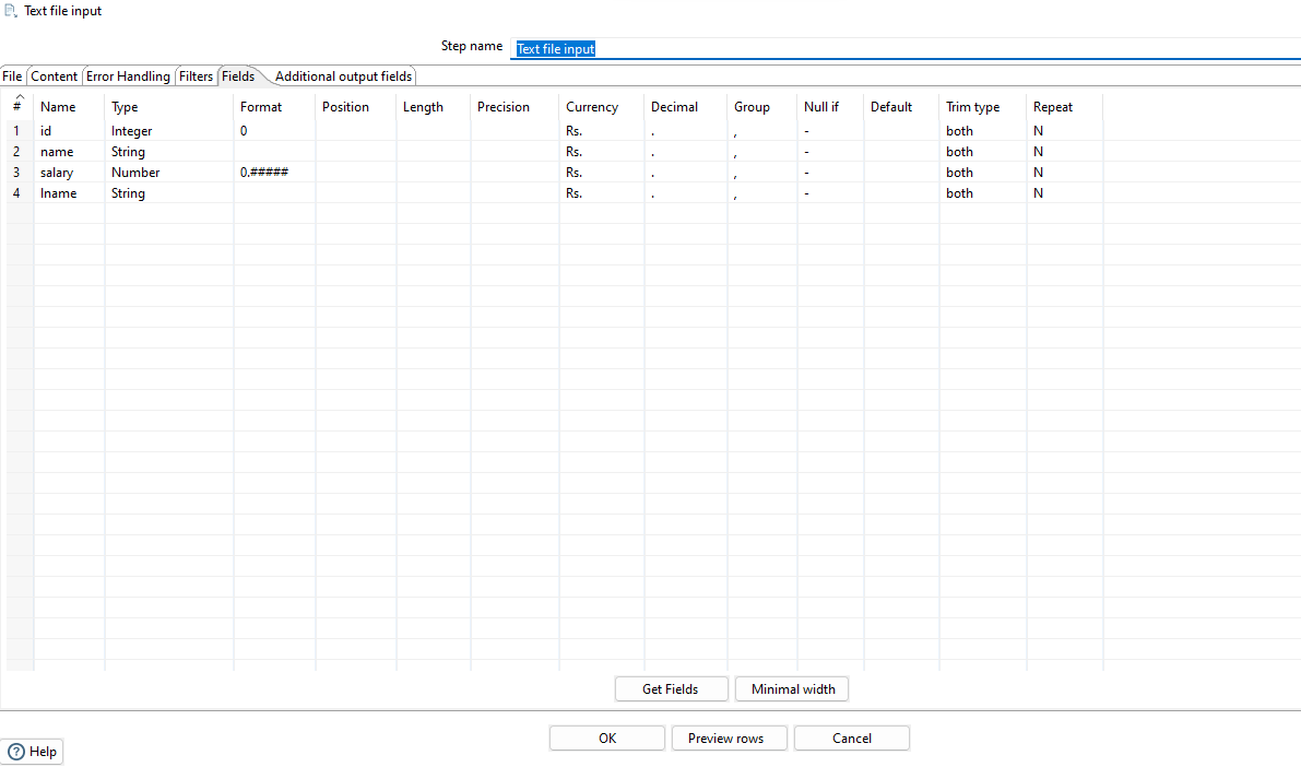 How To Handle Corrupted Data In Input Data Side Text File Input Pentaho
