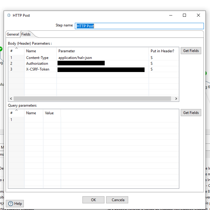 How to configure HTTP Post fields | Pentaho