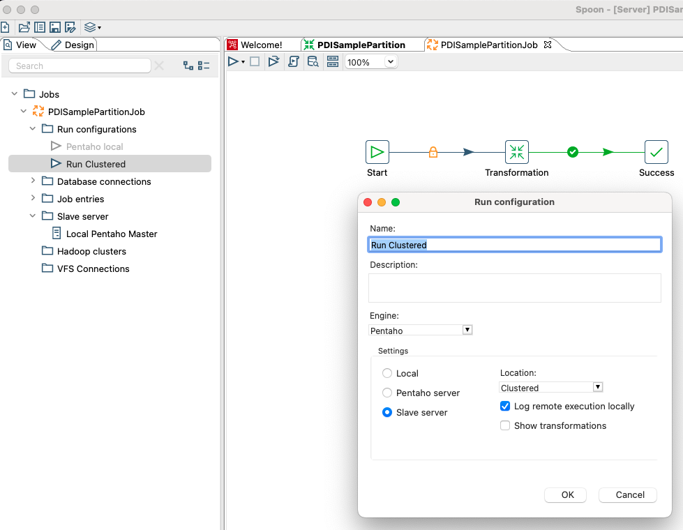 Carte cluster not load balancing transformation between the slaves while using the API | Pentaho