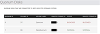 How to change Blocked Quorum Disk with a new one in Ops Center? | Hitachi Ops Center