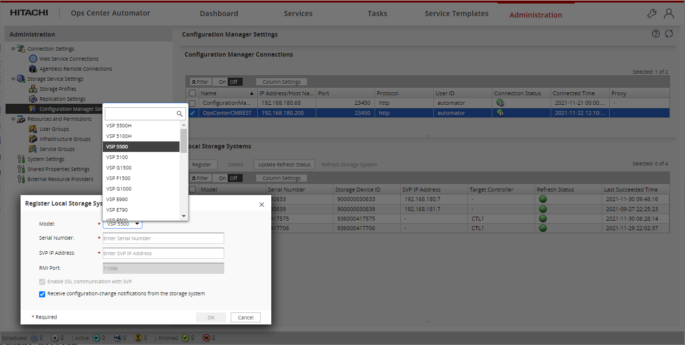 Hitachi Ops Center API Configuration Manager | Hitachi Ops Center