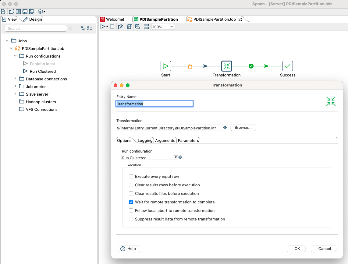Carte cluster not load balancing transformation between the slaves while using the API | Pentaho