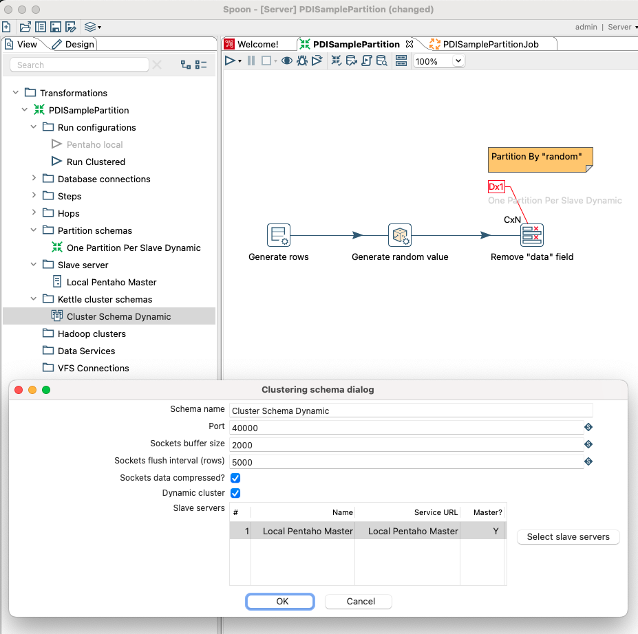 Carte cluster not load balancing transformation between the slaves while using the API | Pentaho