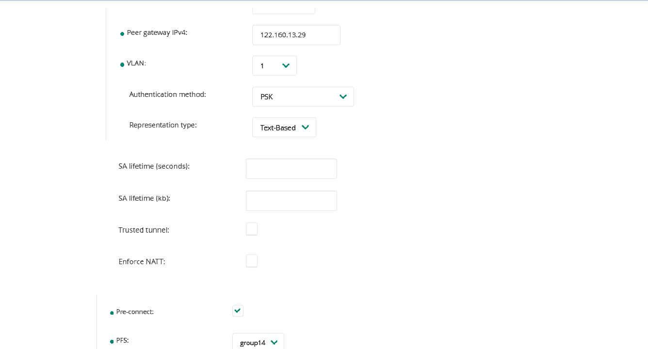 site-to-site vpn between aruba branch gateway and fortigate not working ...
