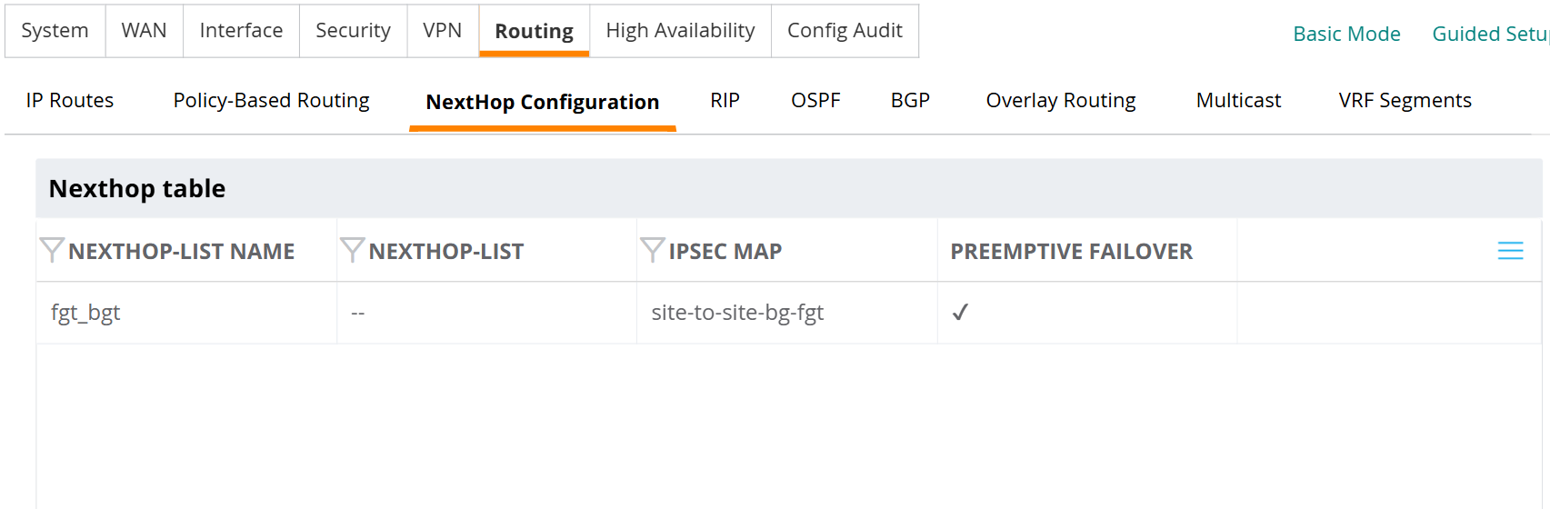 site-to-site vpn between aruba branch gateway and fortigate not working ...