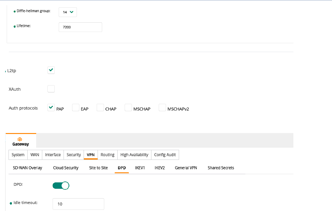 site-to-site vpn between aruba branch gateway and fortigate not working ...
