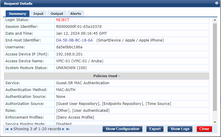 Clearpass - Guest Self Registration with MAC Caching Issue | Security