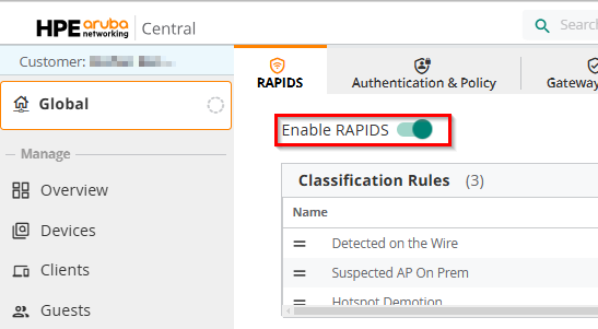 Aruba Central Alert Message - Rogue AP detected | Wireless Access