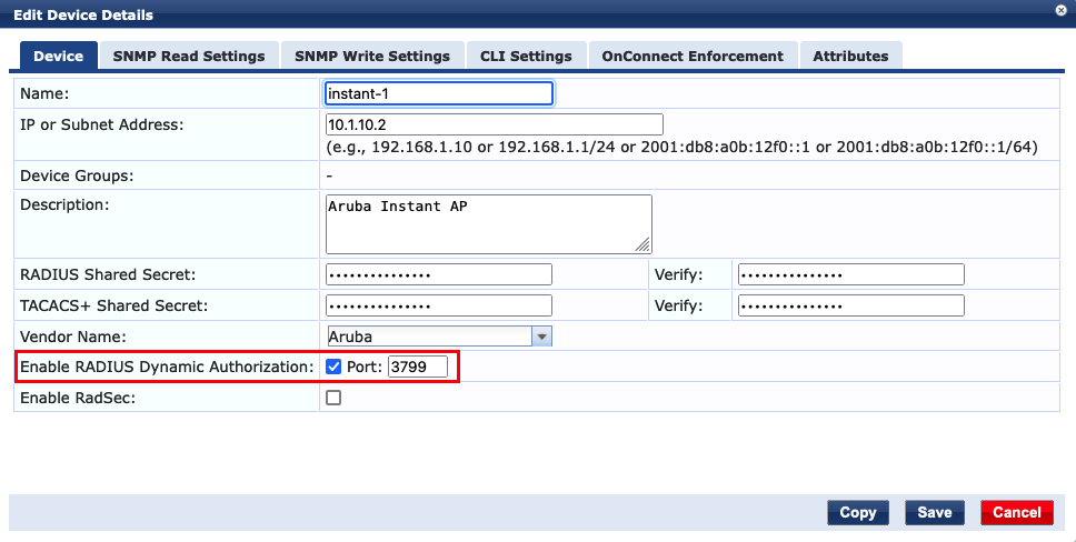 Rfc 3576 Server Use Case Security