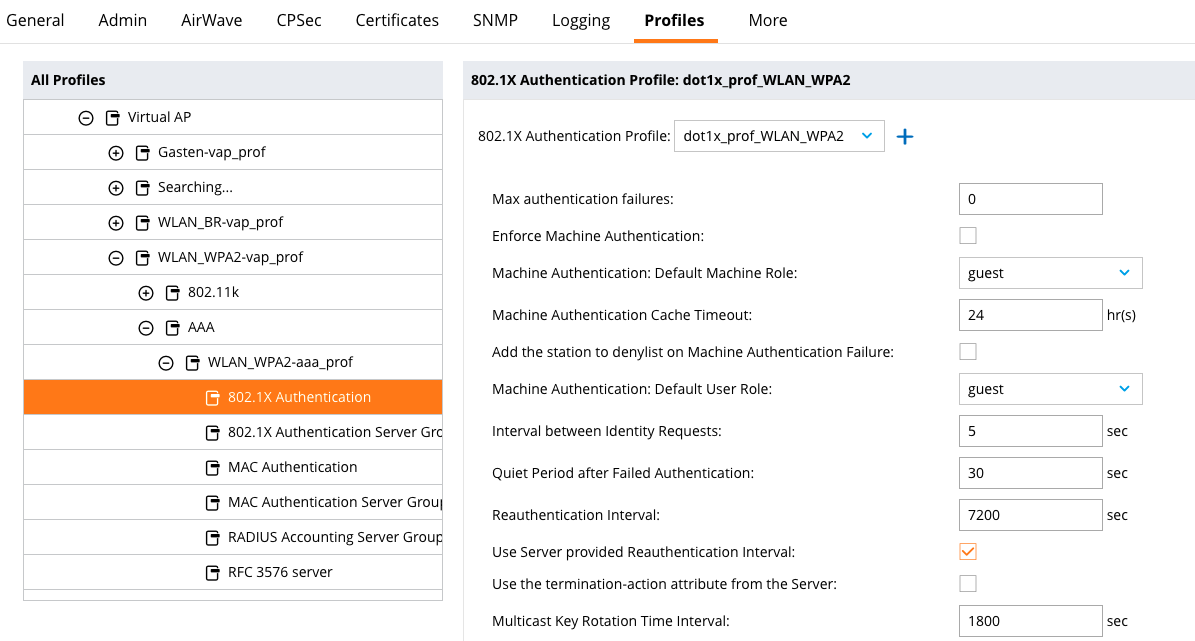 Where do I find Clearpass controlled SSID's? | Wireless Access