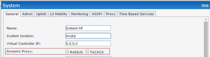 Dynamic proxy for TACACS server