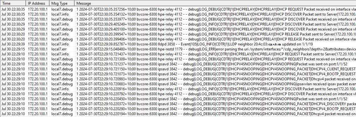Howto: Using Syslog Filters when Troubleshooting | Wired Intelligent Edge