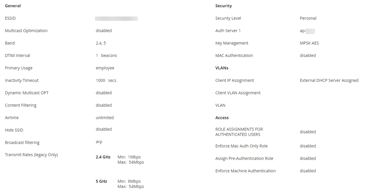 Aruba Central and ClearPass and MPSK | Security
